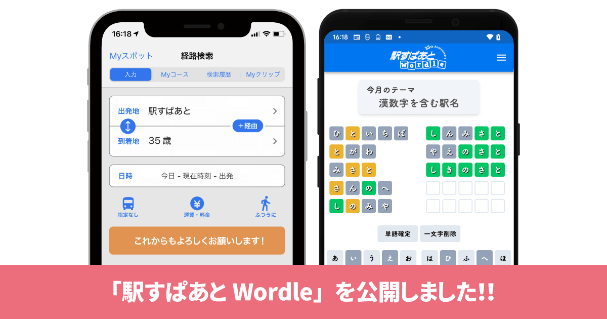 「駅すぱあとWordle」を公開します！